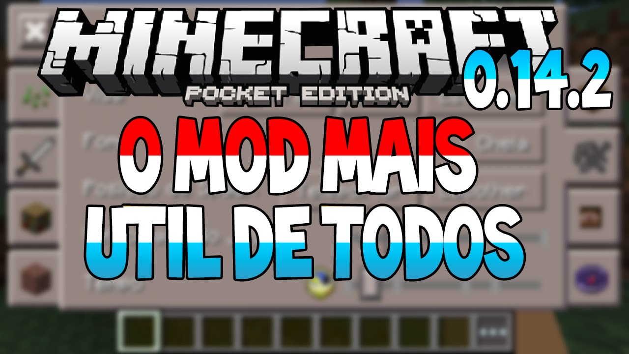 O MOD MAIS ÚTIL DO MINECRAFT POCKET EDITION 0.14.2 | Too Many Items Mod ...