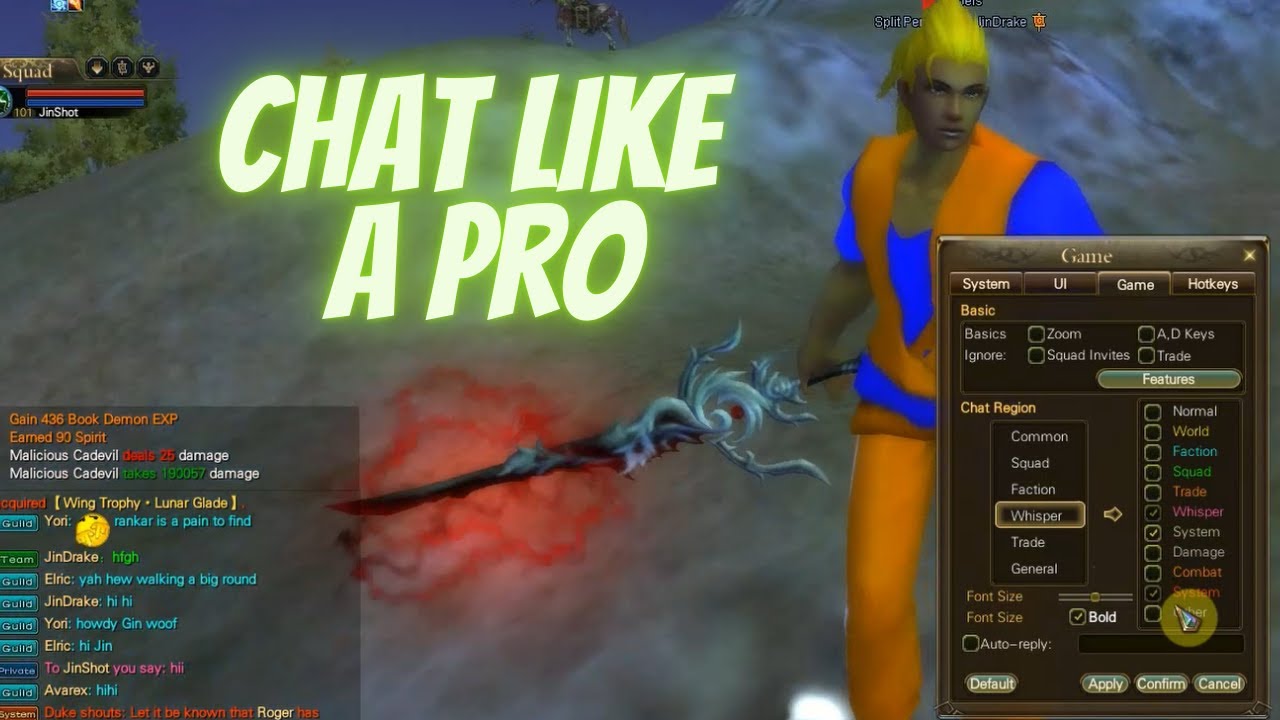 PWI Chat Settings | How to set up your chat settings like a pro ...