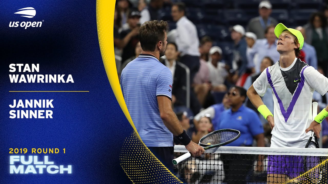 Jannik Sinner's First-Ever US Open Match! | 2019 US Open Round 1 - YouTube