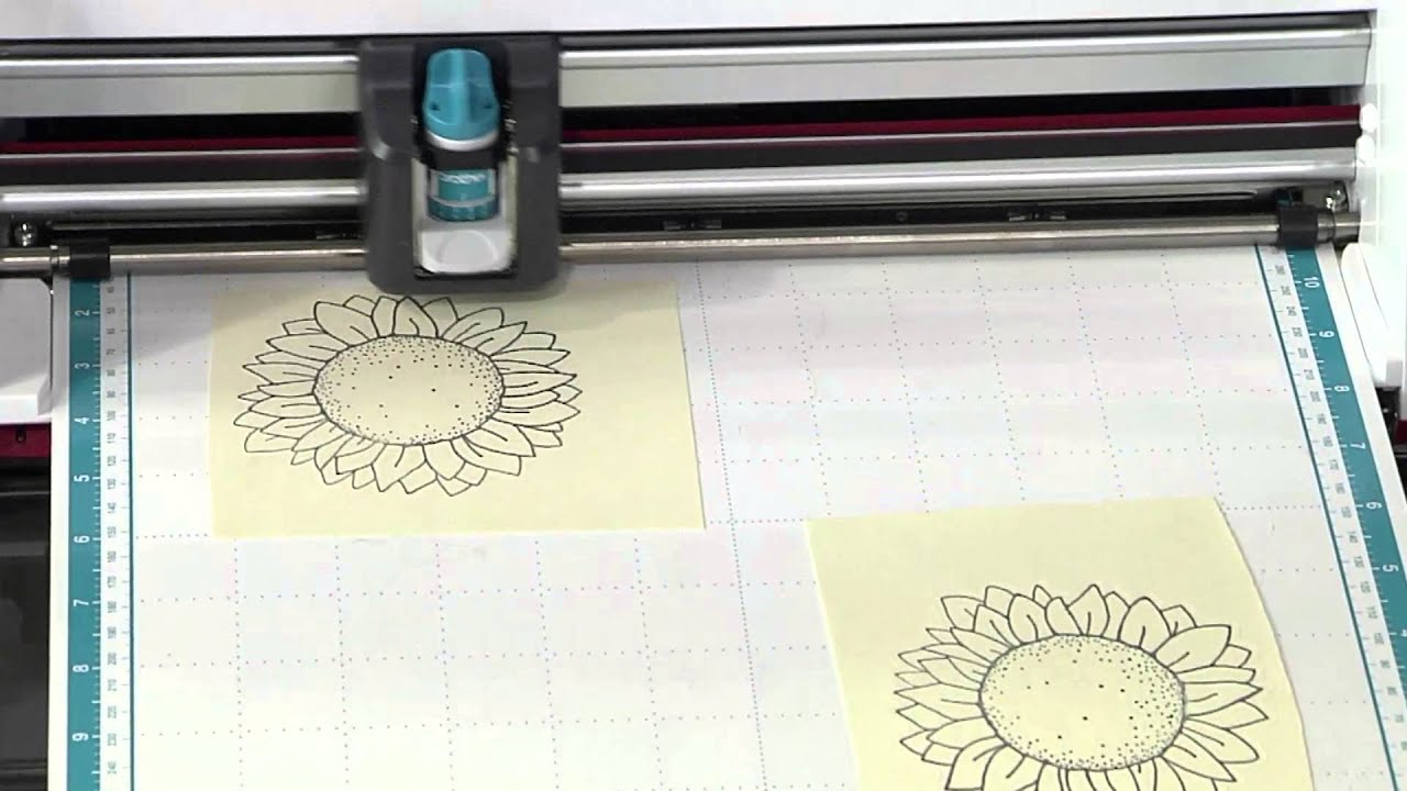 ScanNCut Fabric Cutter Direct Cut - YouTube