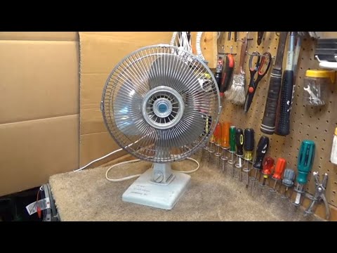 KMC 12" Oscillating Fan model HF-30ND | Clean And Repair - YouTube