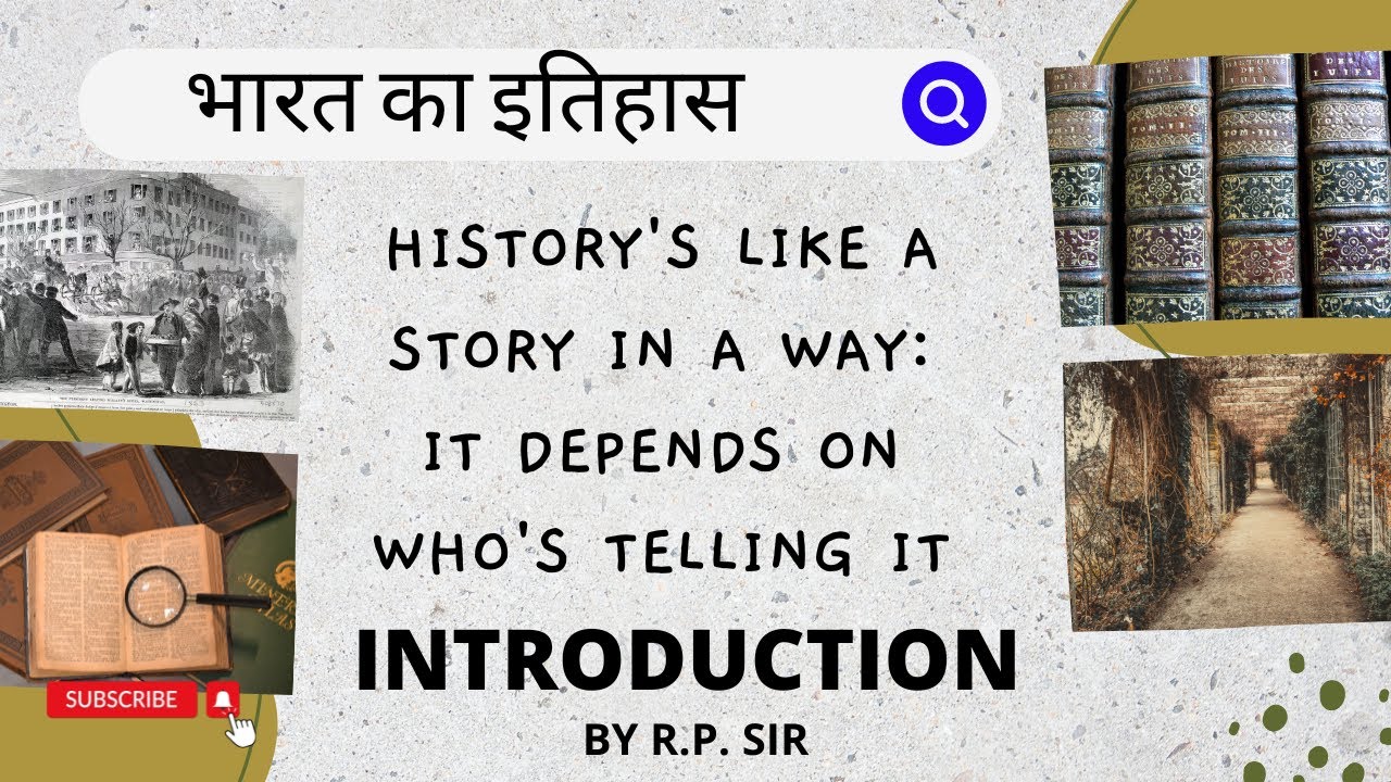 HISTORY OF INDIA // INTRODUCTION // GLIMPSES OF THE PAST // BY R.P SIR ...