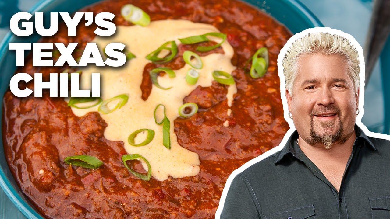 Guy Fieri's Texas Chili | Guy's Big Bite | Food Network - Love To Eat Blog