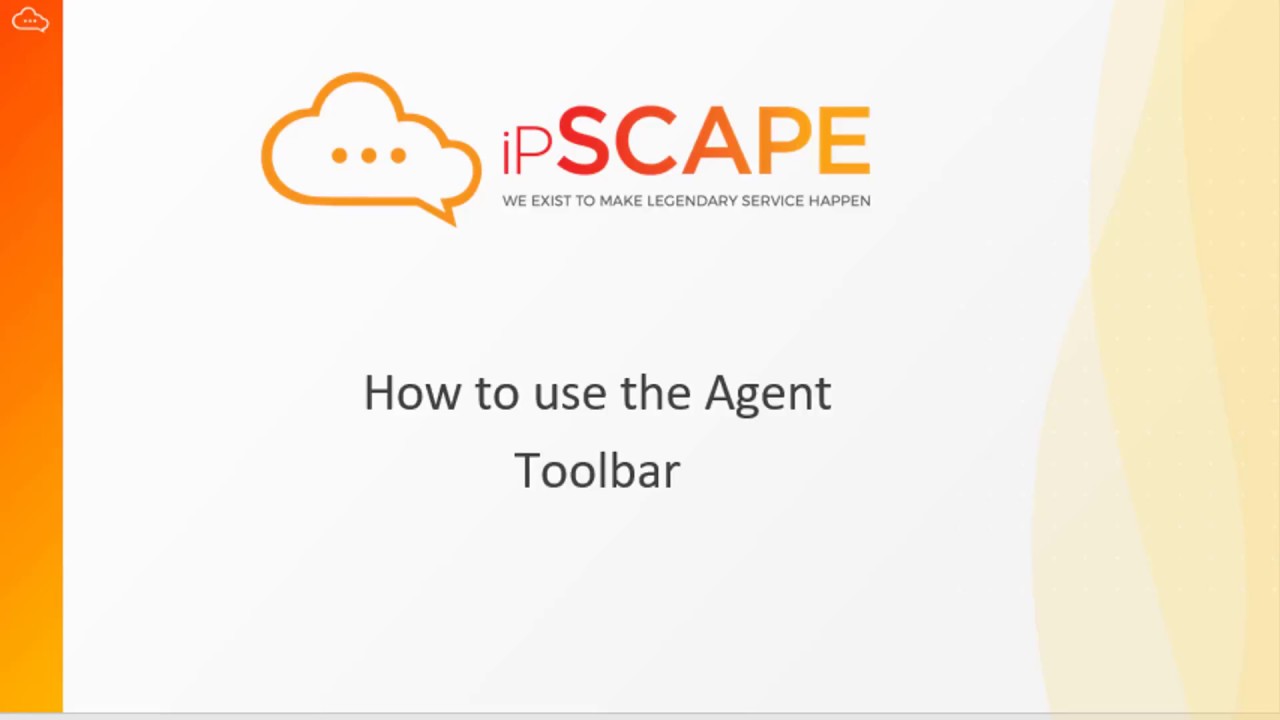How to use the Agent Toolbar - YouTube