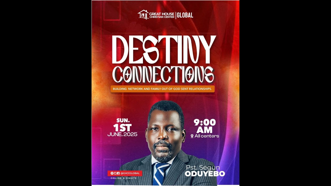 FULFILMENT SERVICE || DESTINY CONNECTION || PASTOR SEGUN ODUYEBO || GHCCGLOBAL - YouTube