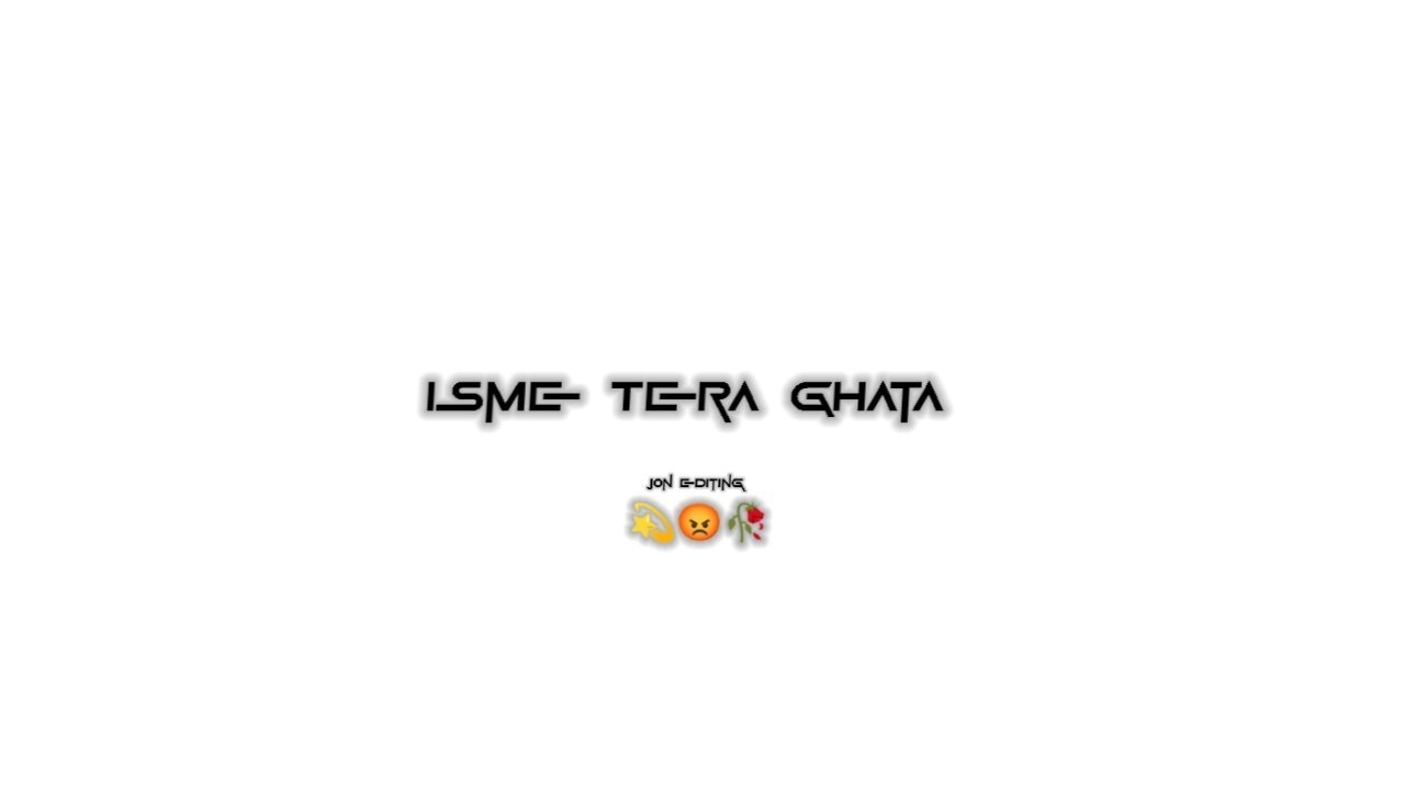 💫Isme 🤹Tera 🧚Ghata #lyrics #status #nocopyrightsong @jonediting - YouTube