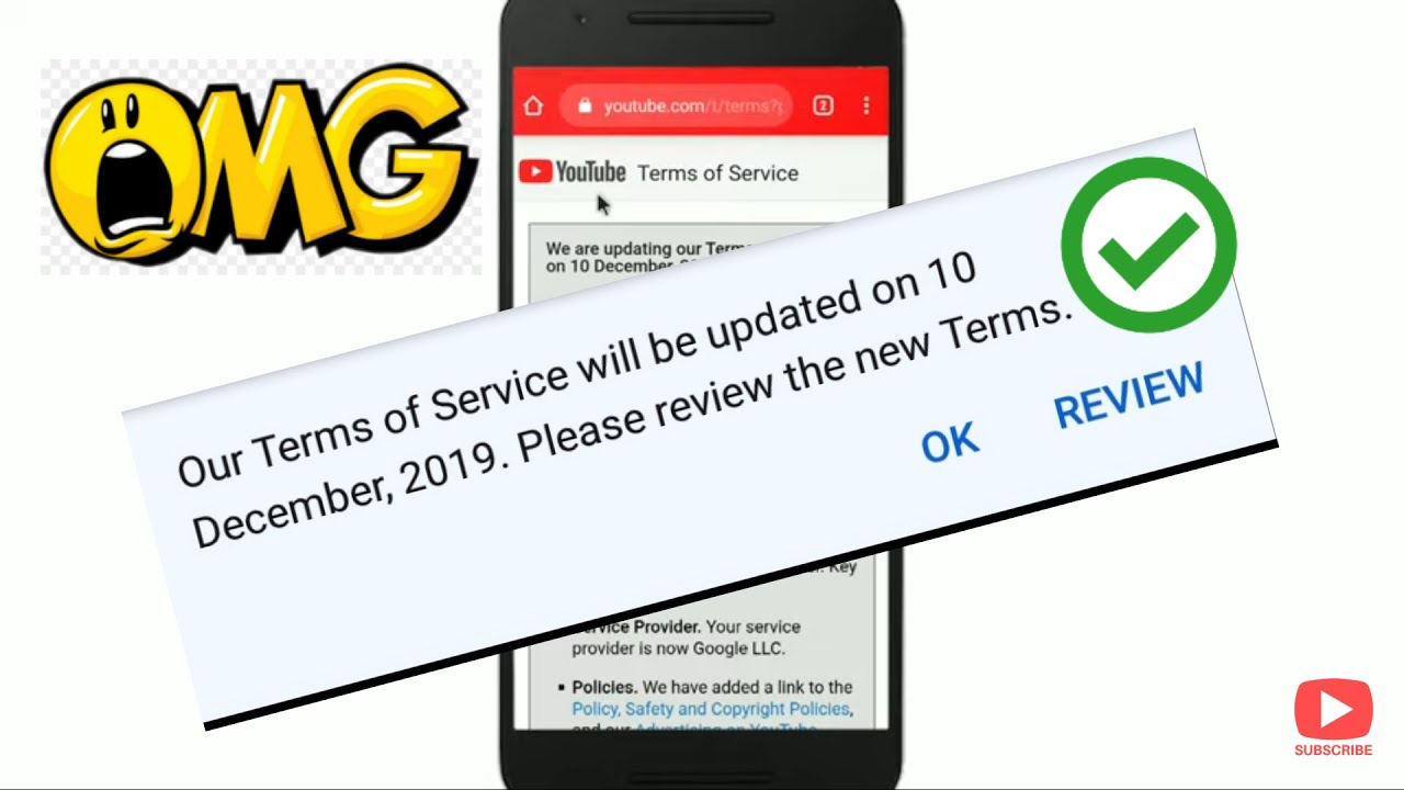 YouTube Terms of Service New Update on 10 December || Review new Terms ...