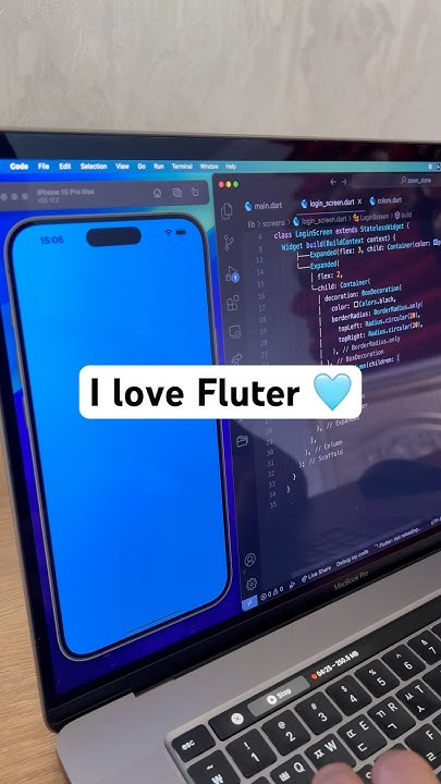 I love Flutter - No Talking | Asmr Programming #flutter - YouTube