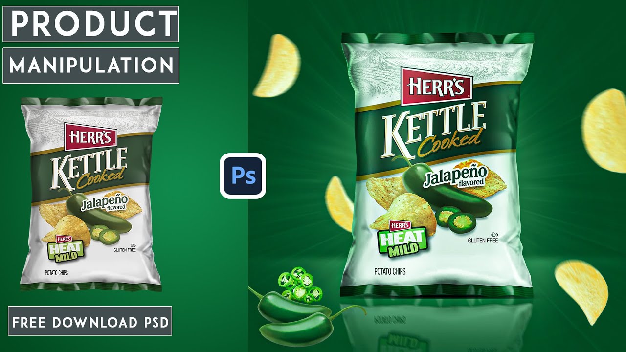 Easy Photo Manipulation in Photoshop | Chips Packet - YouTube