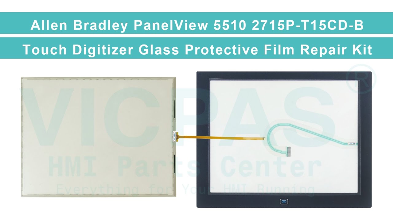 Allen Bradley PanelView 5510 2715P-T15CD-B Front Overlay Touch Screen ...