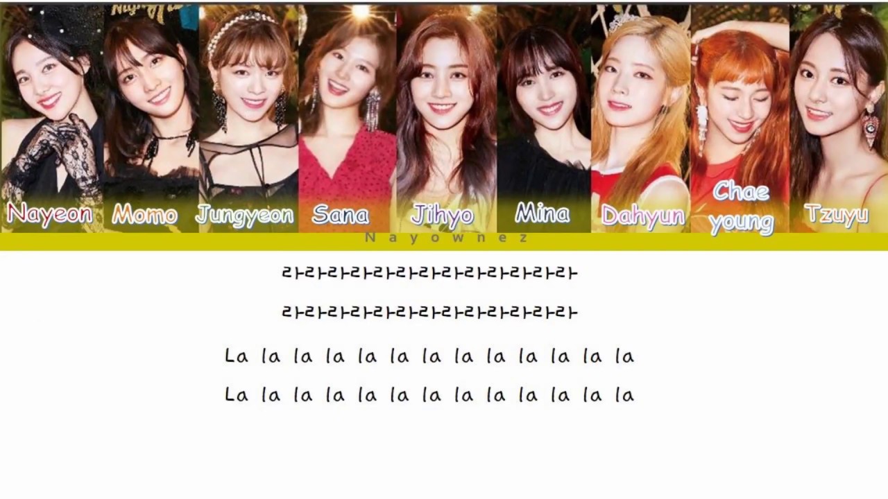 TWICE (트와이스) - DANCE THE NIGHT AWAY Color Code Lyrics [Eng/Rom/Han/가사 ...