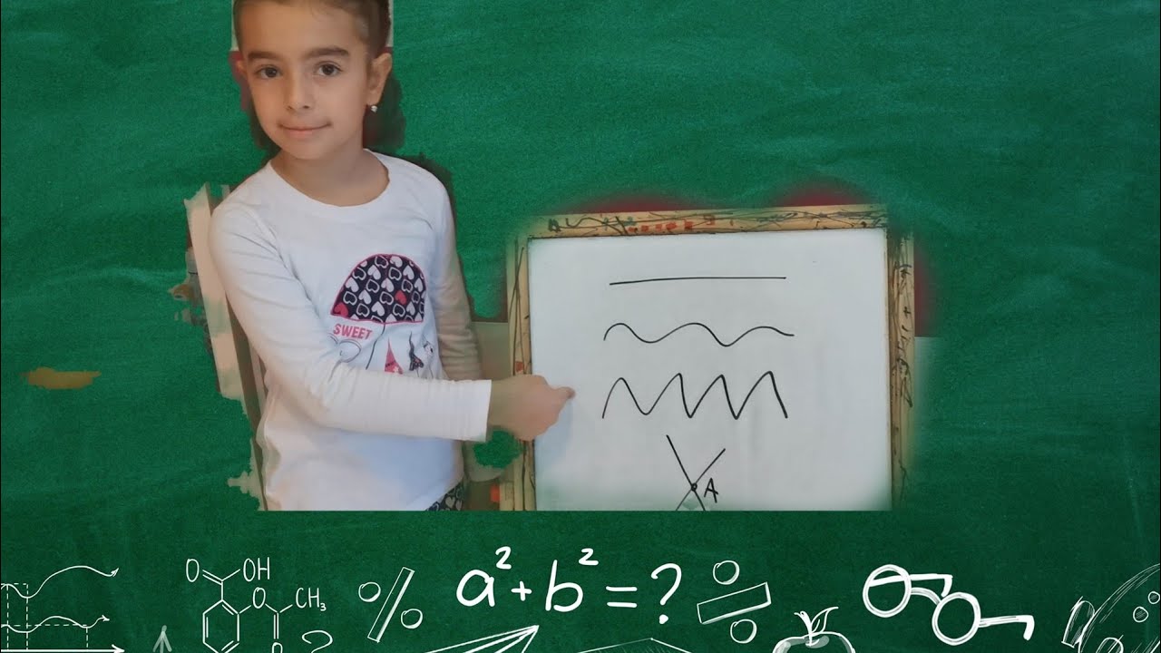 Tacka preseka. Duz. Prava, kriva i izlomljena linija. - YouTube