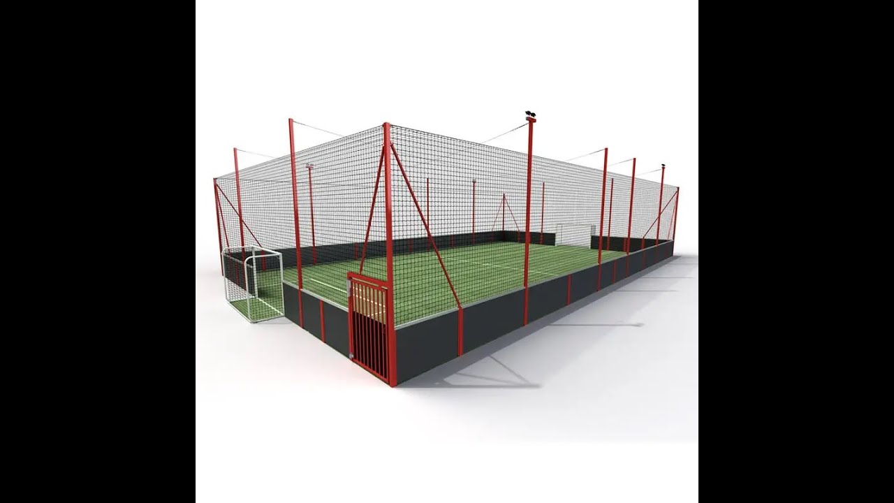 Soccer cage installation - YouTube