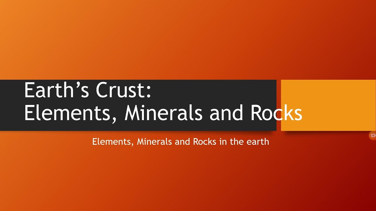 Elements Minerals and Rocks in Earth and Earth crust, Rock Cycle ...
