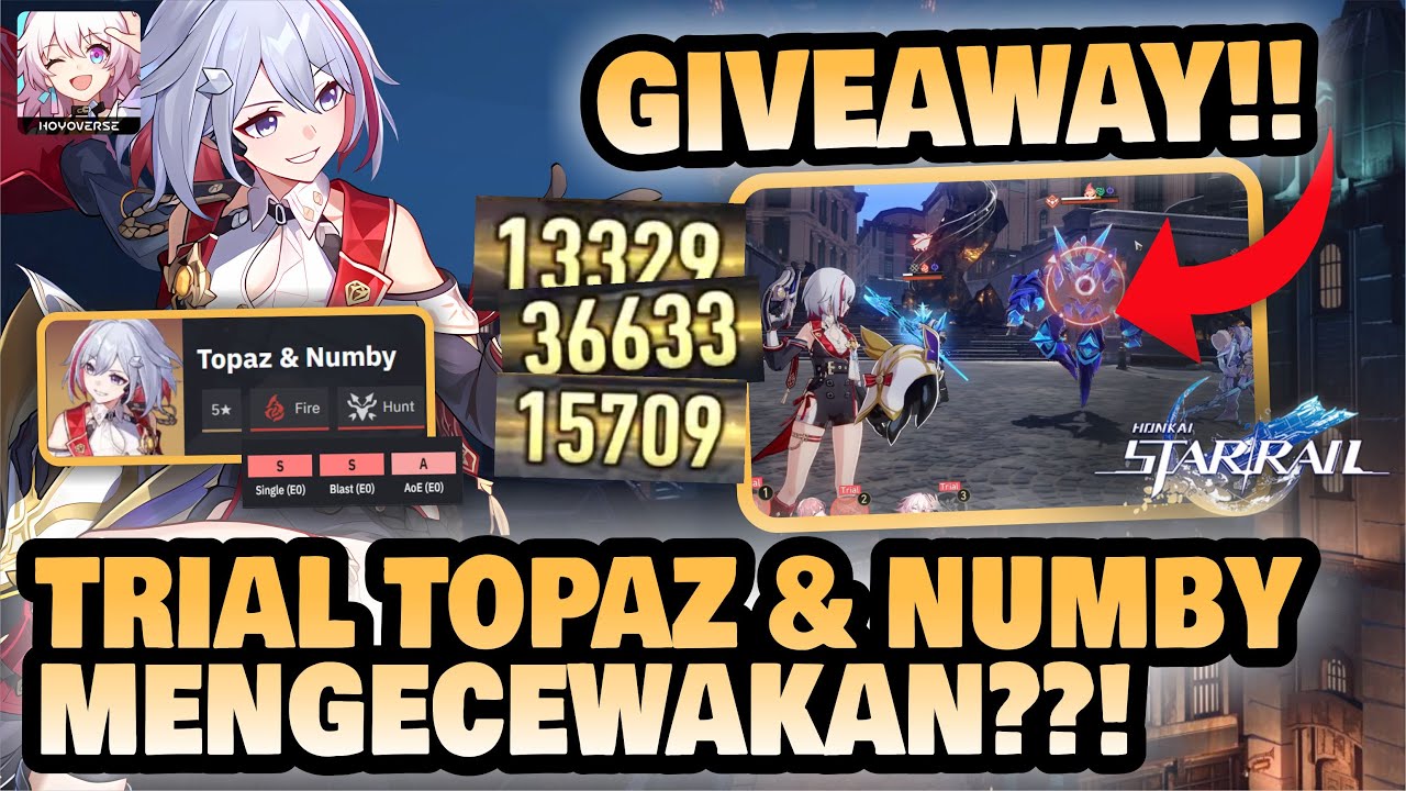 TOPAZ SEGINI DOANG??! TRIAL TOPAZ MENGECEWAKAN??! GIVEAWAY!! 🤔 | Honkai: Star Rail - YouTube