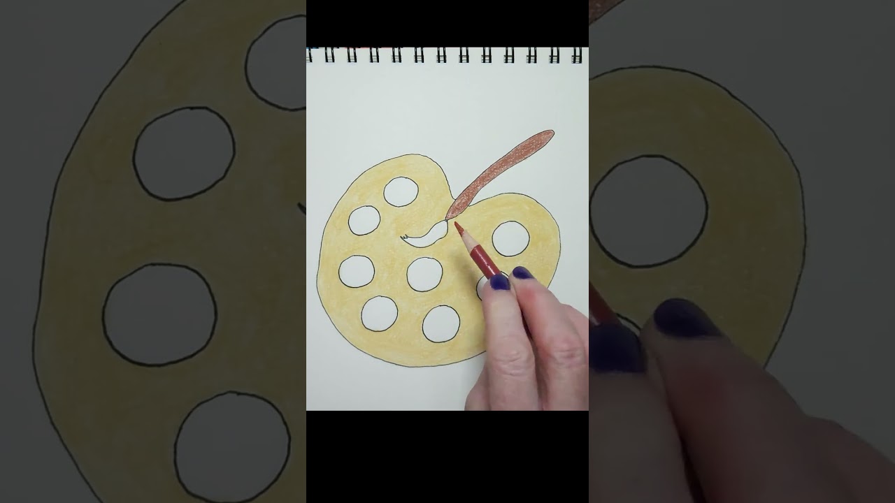 How To Draw An Art Palette