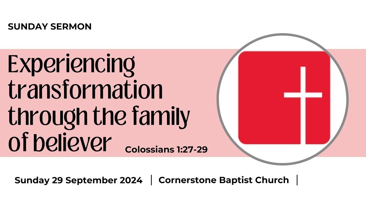 Experiencing transformation through the family of believer - YouTube
