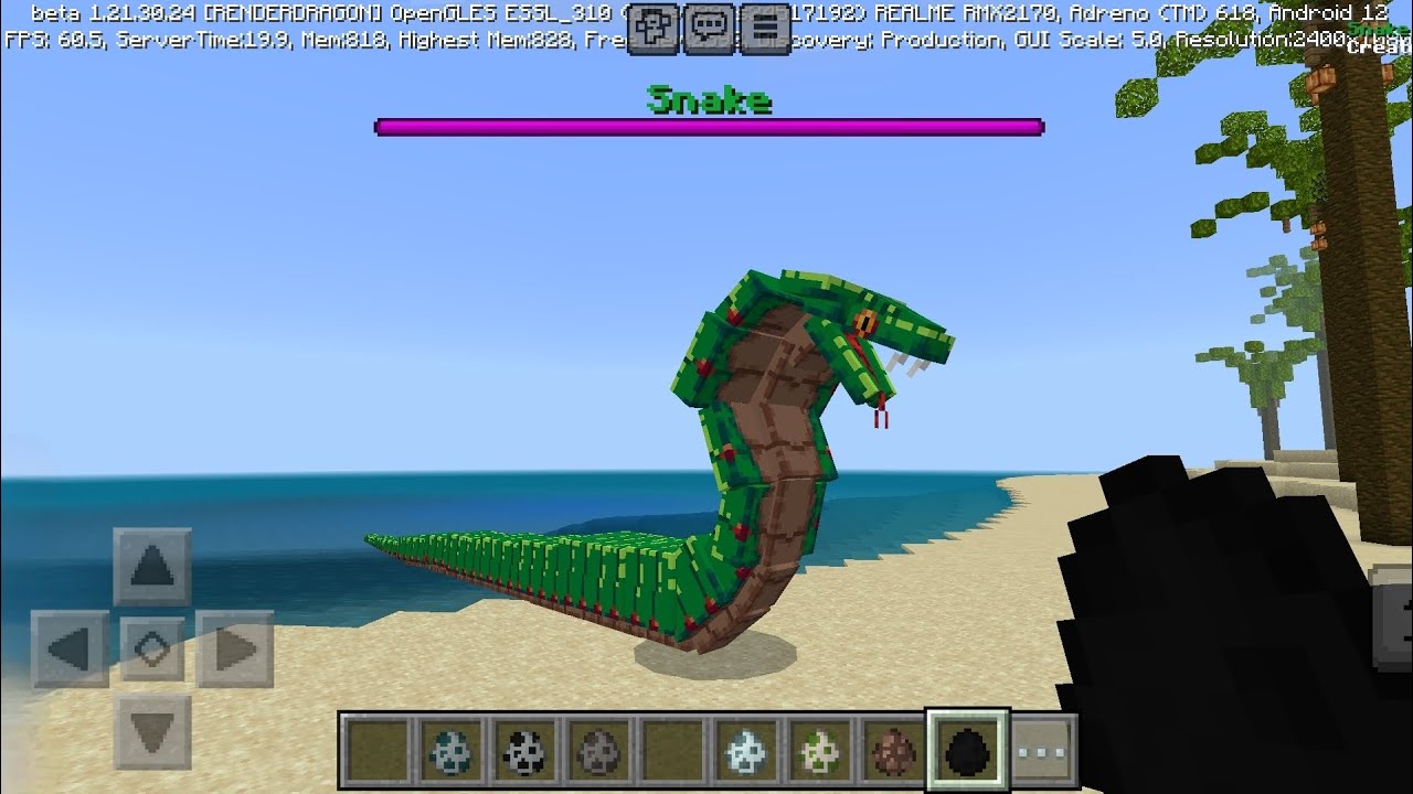 Snake Boss In Minecraft PE | Snake in Minecraft PE - YouTube