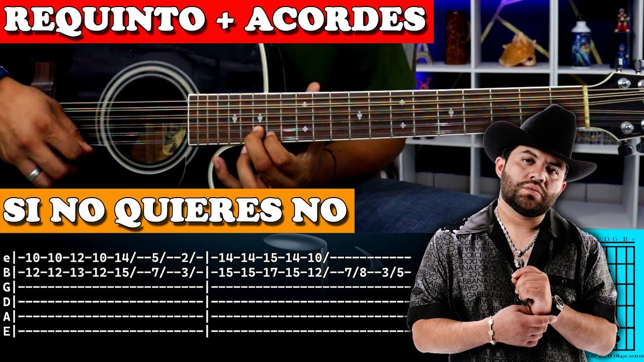 Tutorial | Si no quieres no | Luis R Conriquez ft Neton Vega | Requinto ...
