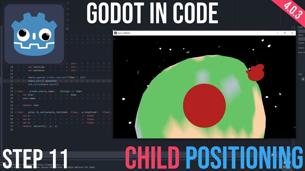 Godot in Code | Step 11: Child Positioning | Translate | Root | Nodd3D ...