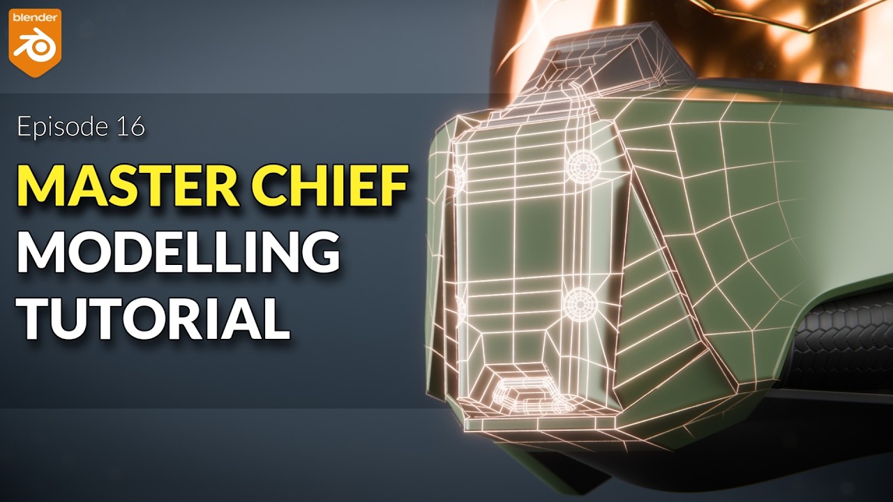 Blender Master Chief Helmet Modelling Tutorial | Episode 16 - YouTube