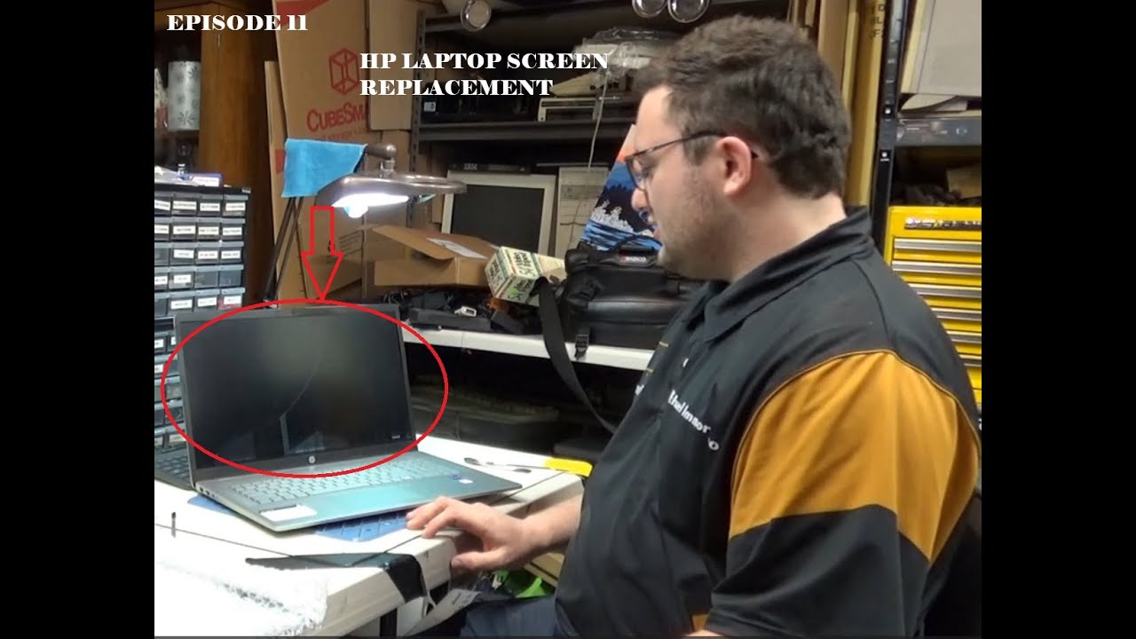 Replacing A BROKEN HP Laptop SCREEN! - YouTube