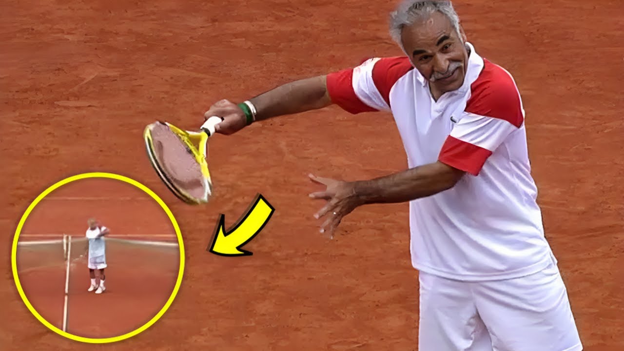 FUNNIEST Tennis Match EVER You Won't Stop Laughing! #5 (Mansour Bahrami ...