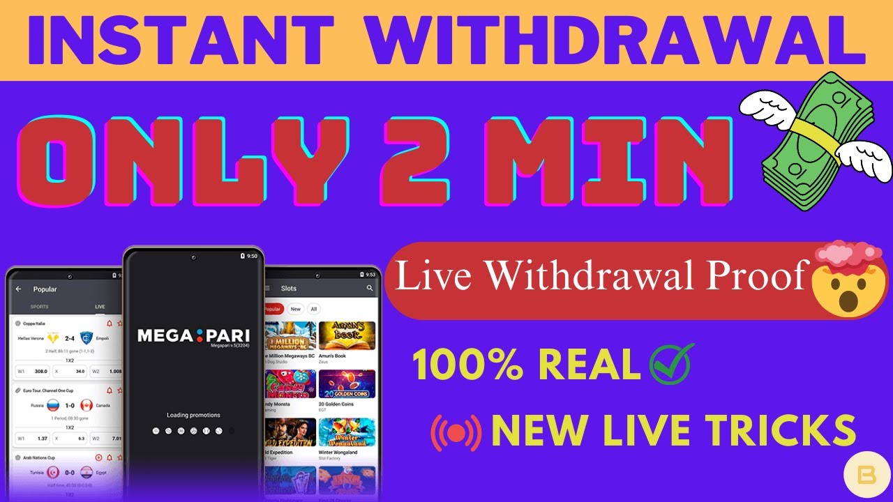 How to get Instant Withdrawal from Top Betting Websites (Megapari) Live ...