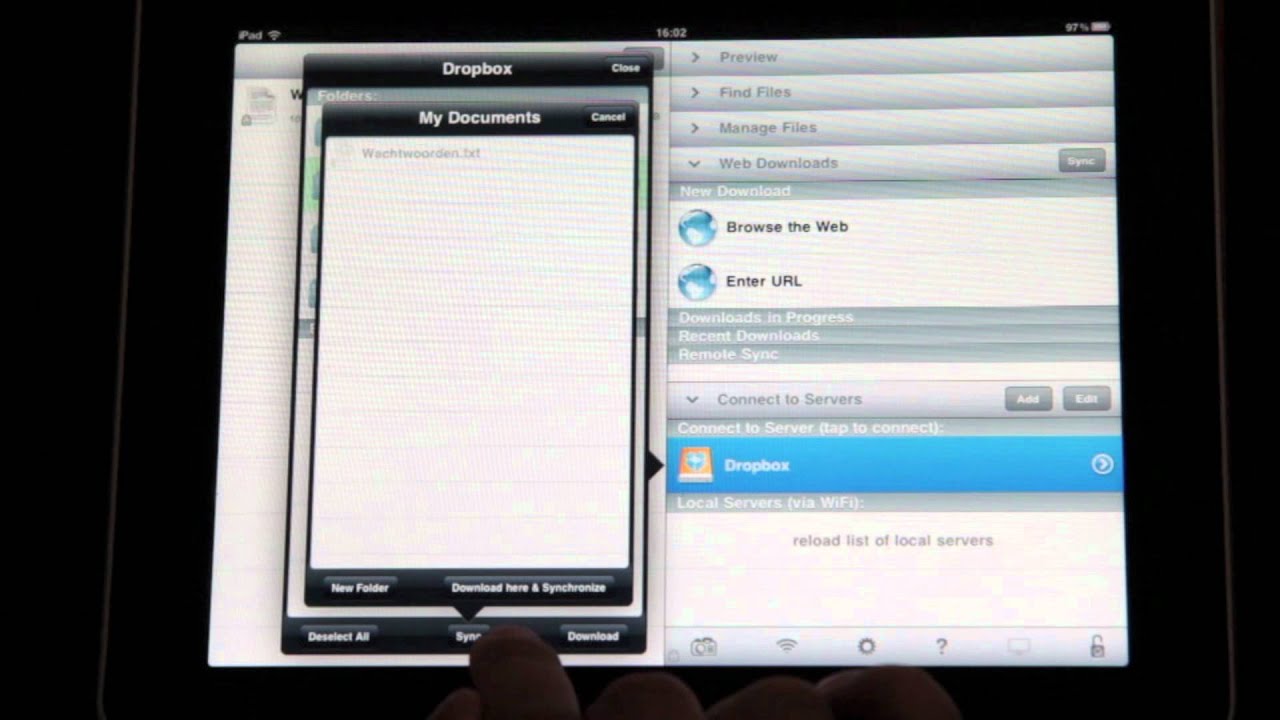 Goodreader en Dropbox - YouTube
