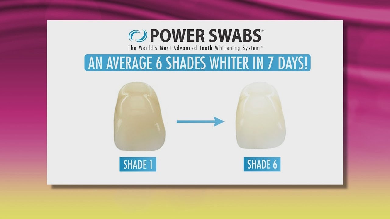 Get Whiter Teeth with Power Swabs - YouTube
