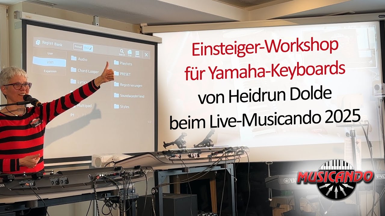 Einsteiger-Workshop für Yamaha-Keyboards - Heidrun Dolde live beim ...