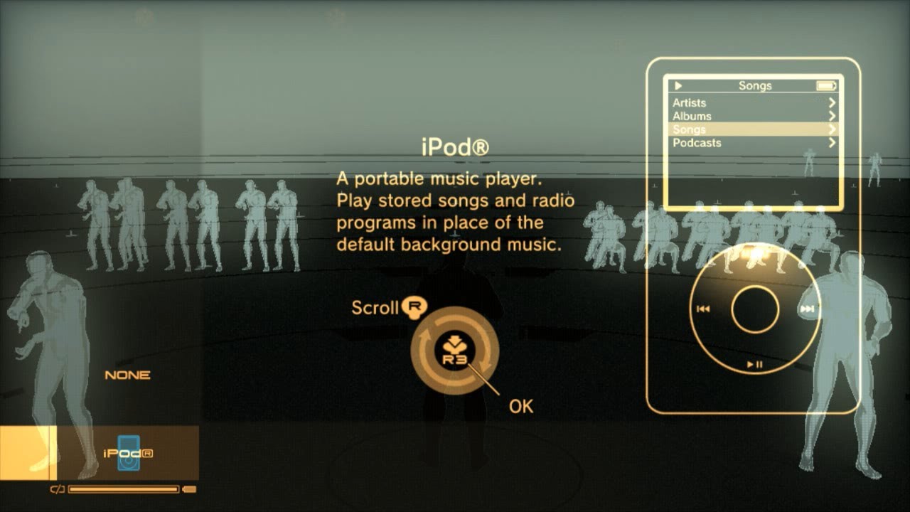 Metal Gear Solid 4: Guns of the Patroits - Snake's Ipod - YouTube