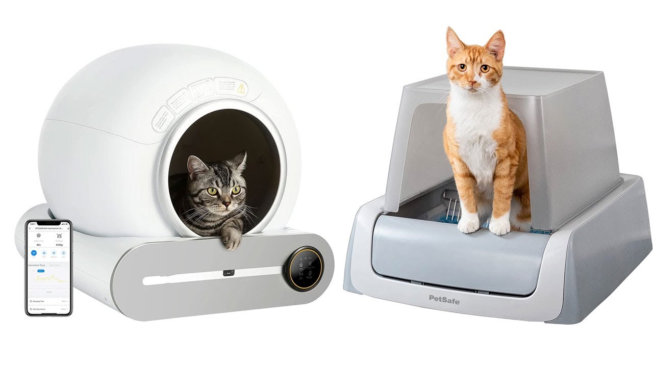 Automatic Smart Cat Litter Box Self Cleaning Fully Enclosed - Cat ...