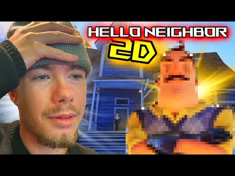 Playing a 2D Hello Neighbor Fan Game - YouTube