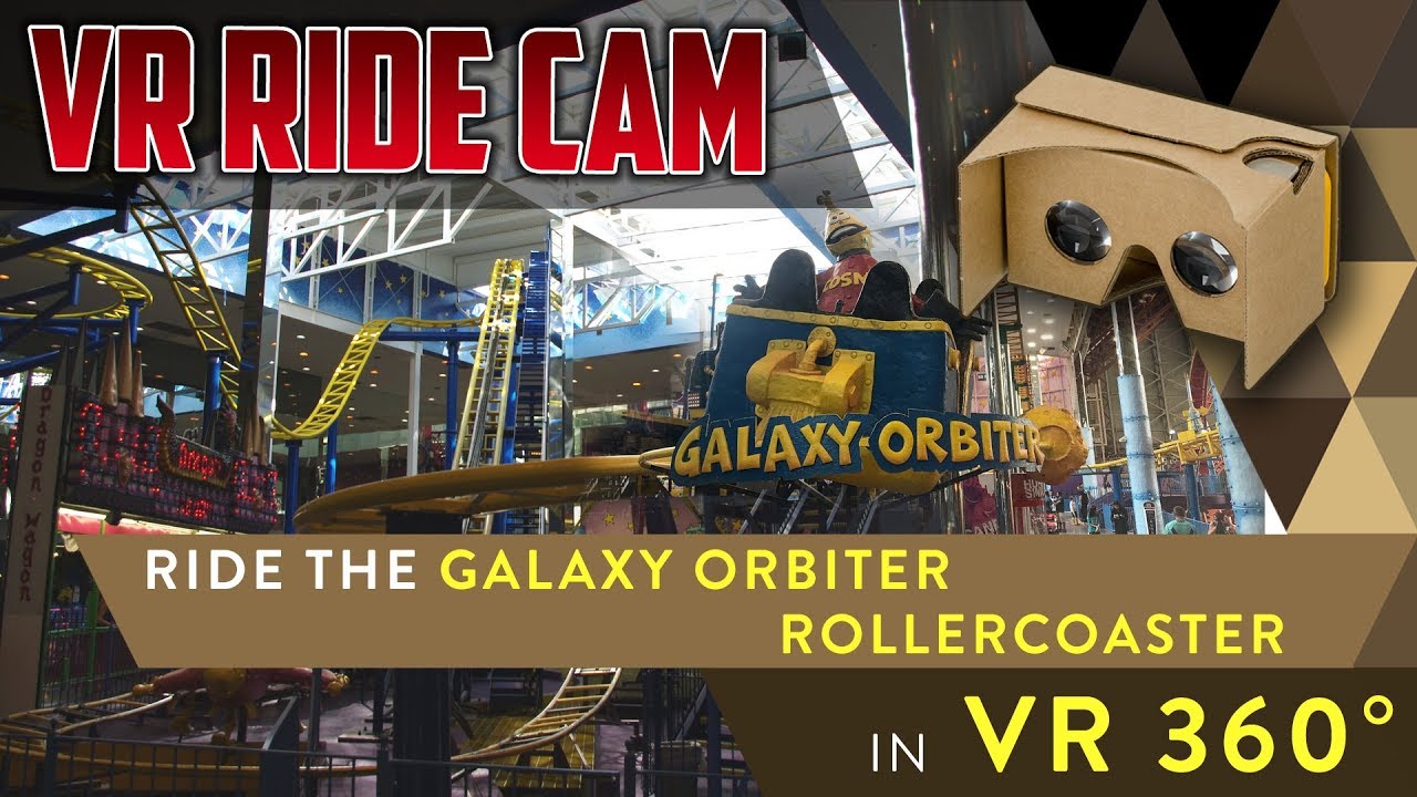 Galaxy Orbiter VR Rollercoaster POV 360 Cam - Galaxyland in West ...