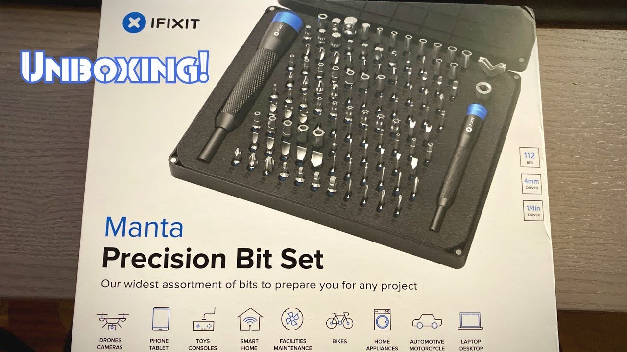 iFixit Manta Precision Bit Set - Unboxing! - YouTube