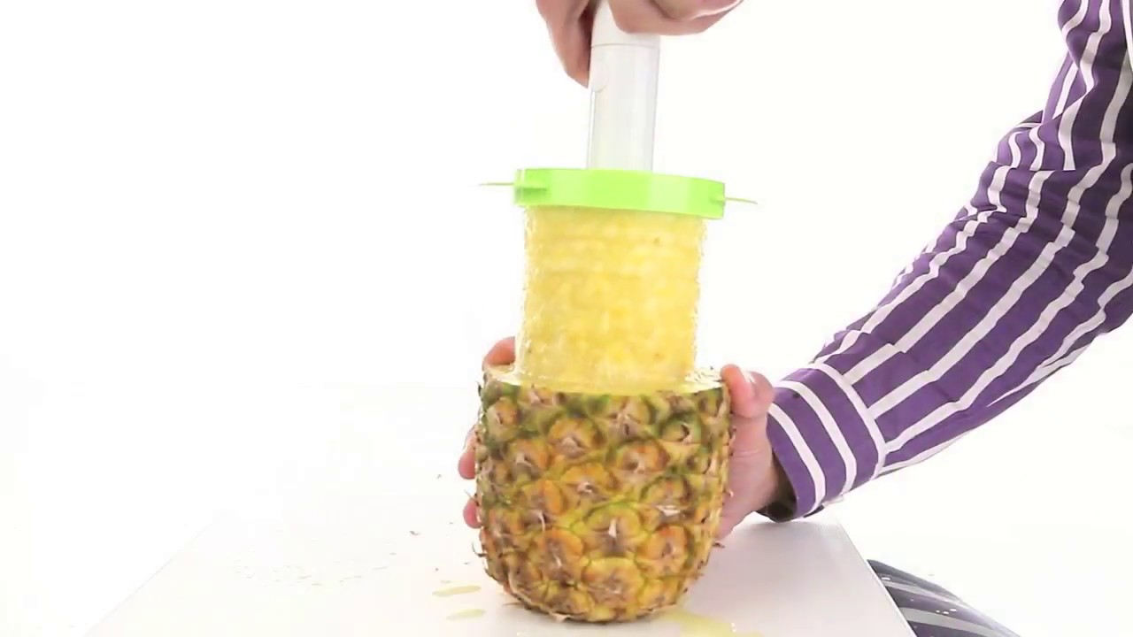 Curata usor ananasul pentru o gustare sanatoasa cu Pineapple Slicer ...