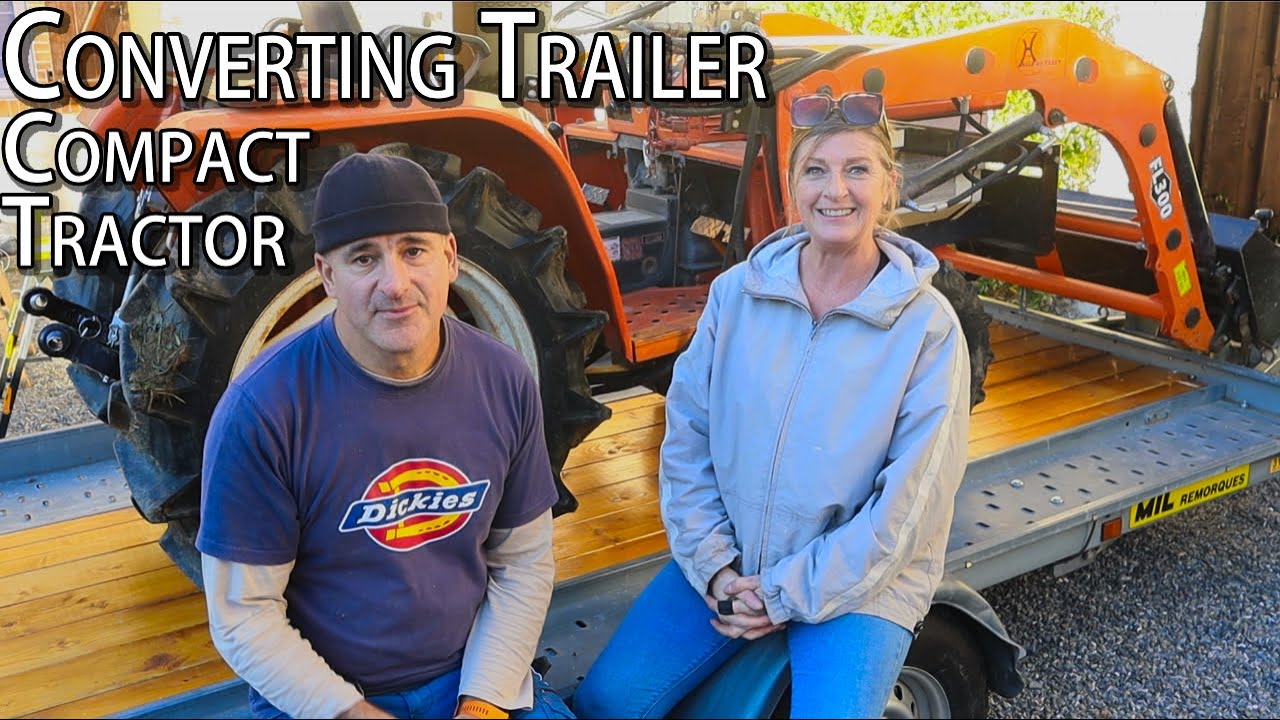 Trailer for Compact Tractor | Conversion - YouTube