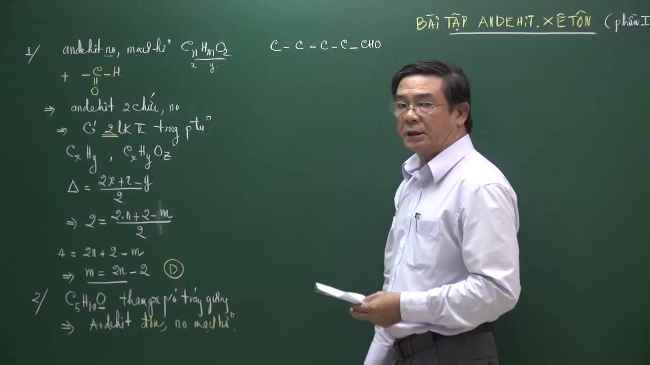 Bài 8: Bài tập Andehit - Xeton - YouTube