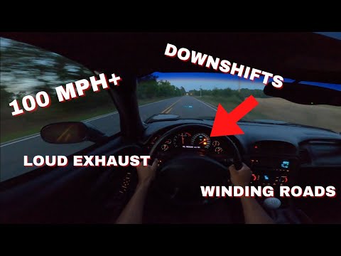 C5 CORVETTE RIPS THROUGH BACK ROADS *6-SPEED MANUAL RAW POV*