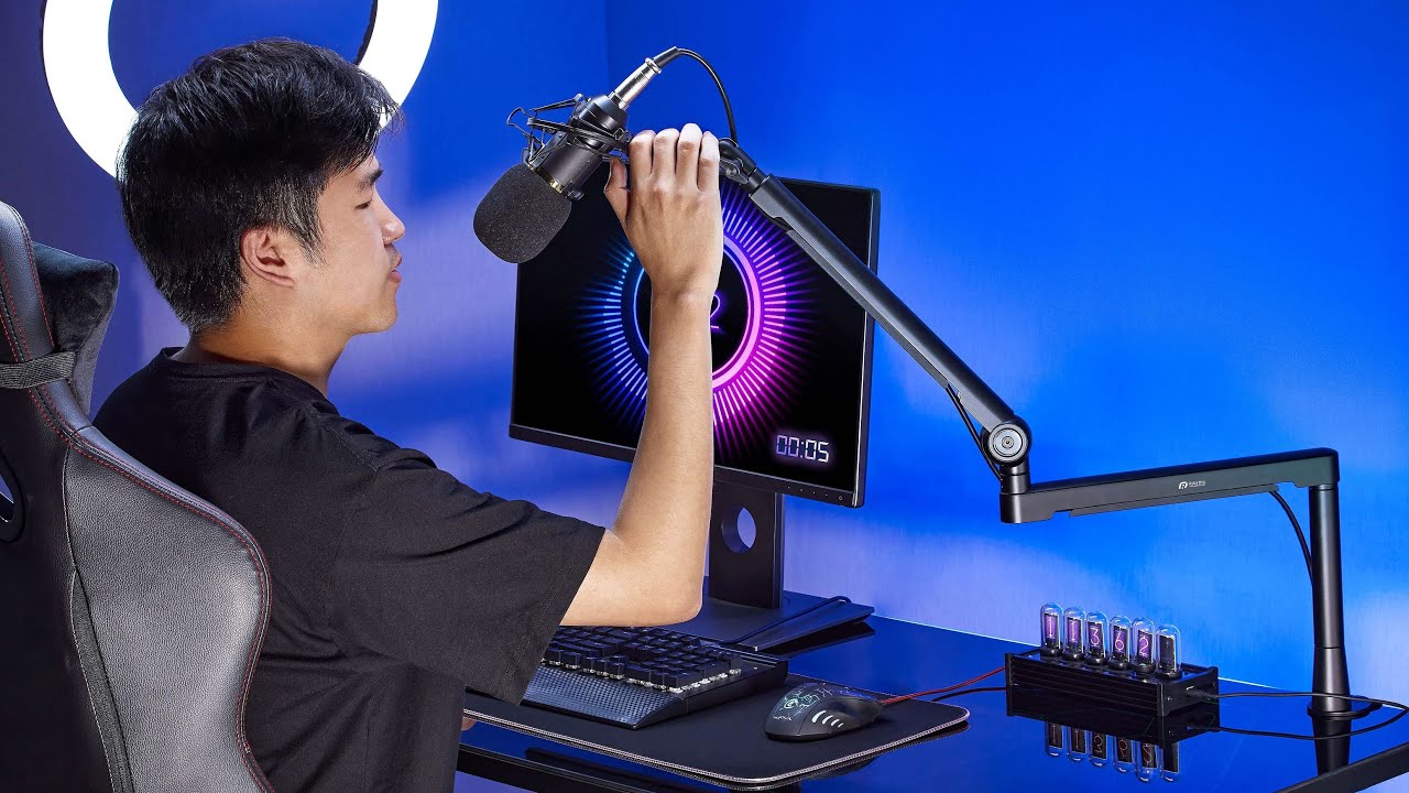 瑞米 Raymii LTA-06 鋁合金麥克風支架 直播支架 - YouTube