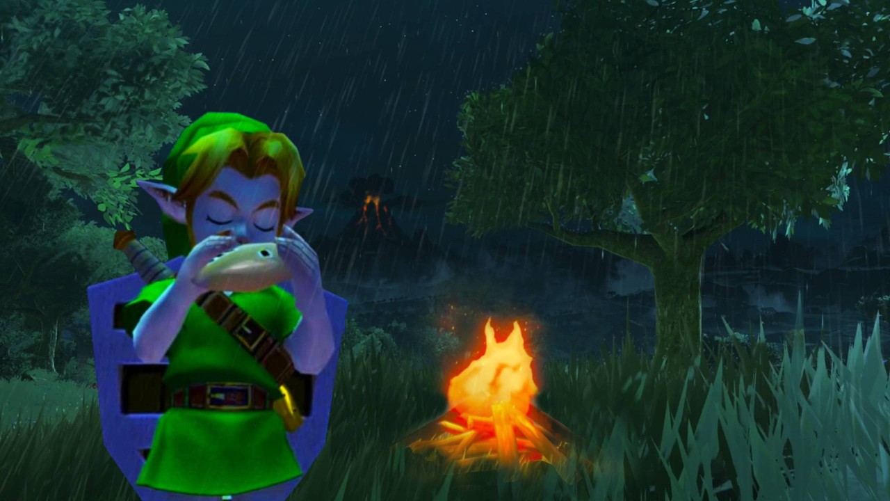 it's a beautiful night, sleep well... (zelda music & rain ambience ...