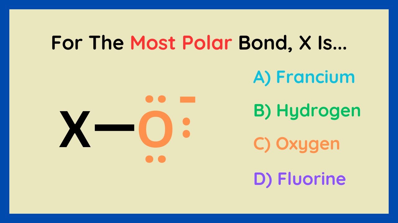 Electronegativity Doesn't Always Mean Polar Bonds - Studyguides.blog