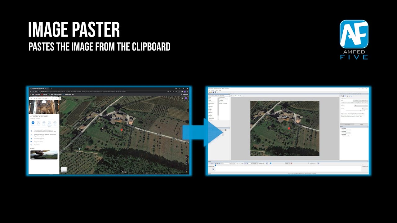Image Paster: Paste The Image From The Clipboard in Amped FIVE - YouTube