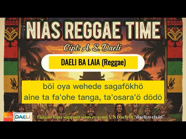Daeli ba La'ia | Lagu Nias | Lirik Lagu Daeli ba La'ia | A. S Daeli ...