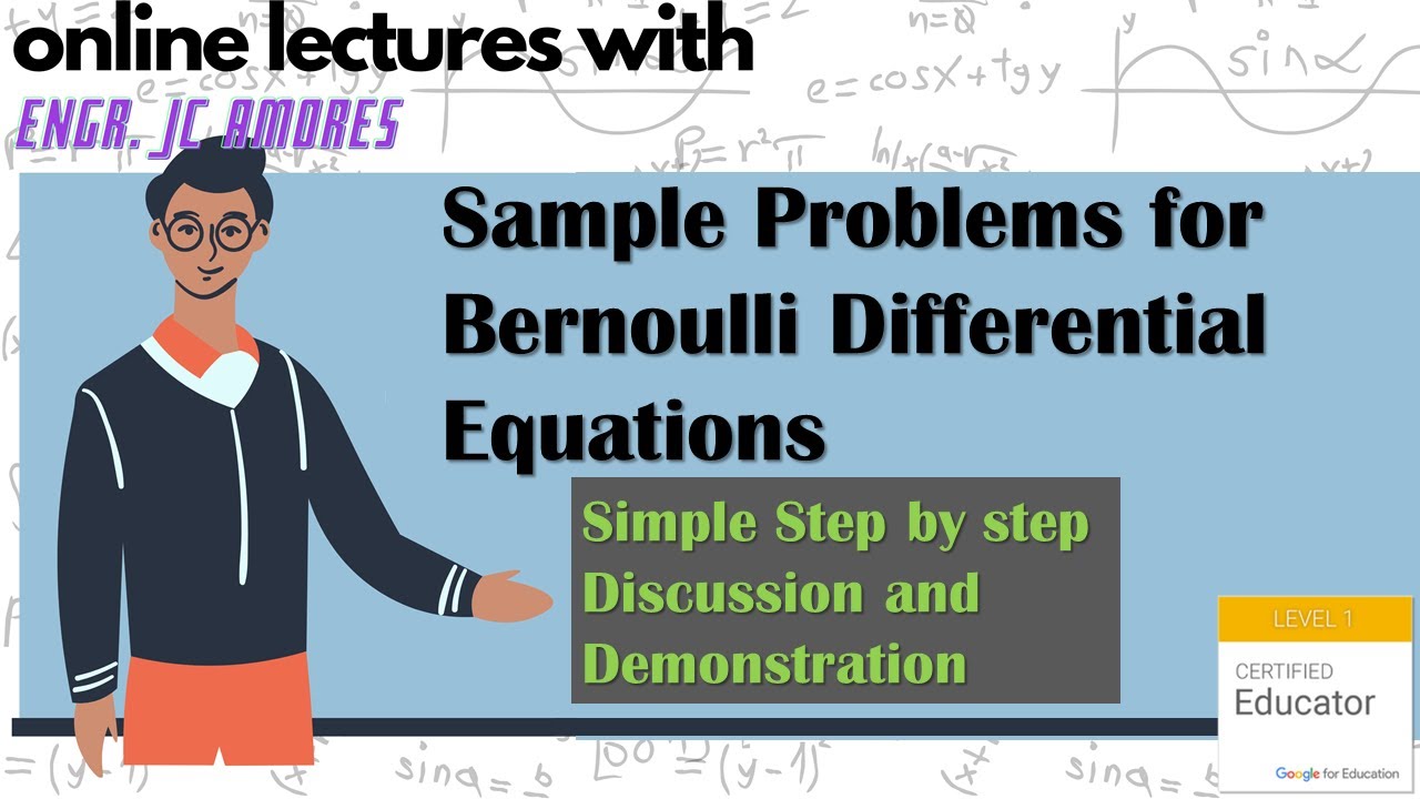 Bernoulli Differential Equations Sample Problems | Strategy | Simple ...