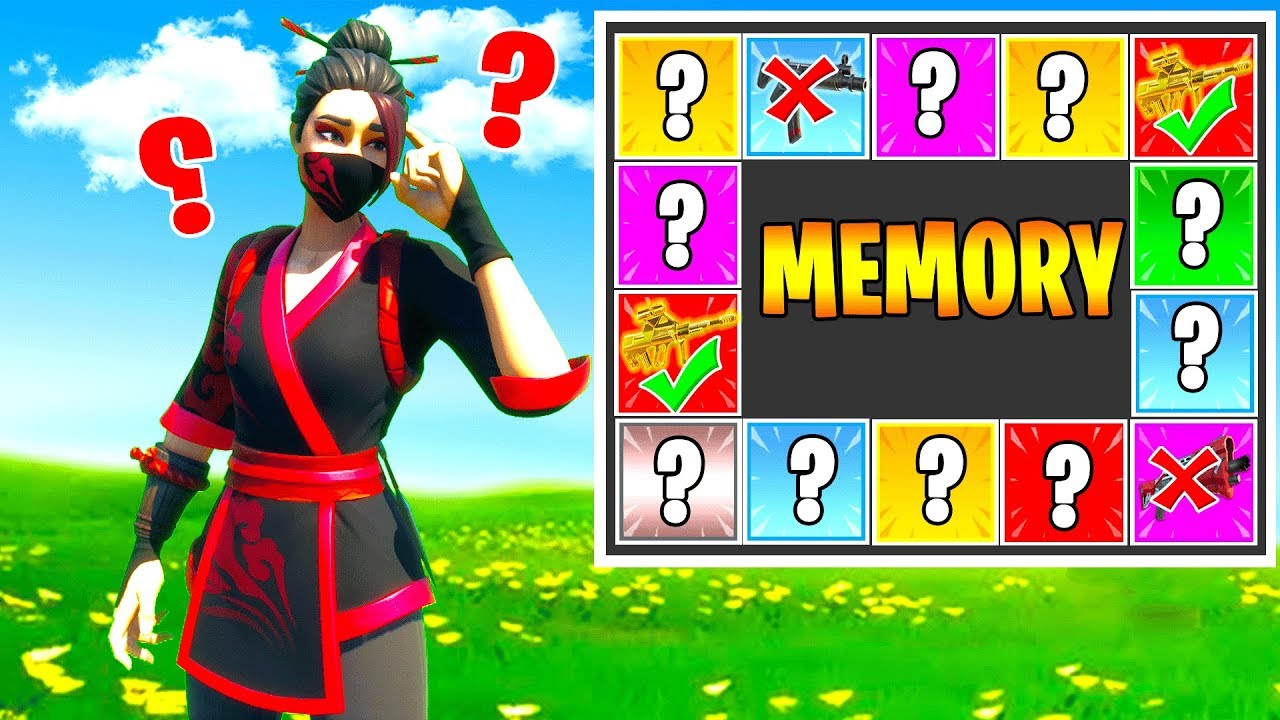 LE JEU DU MEMORY ! Fortnite Créatif - YouTube
