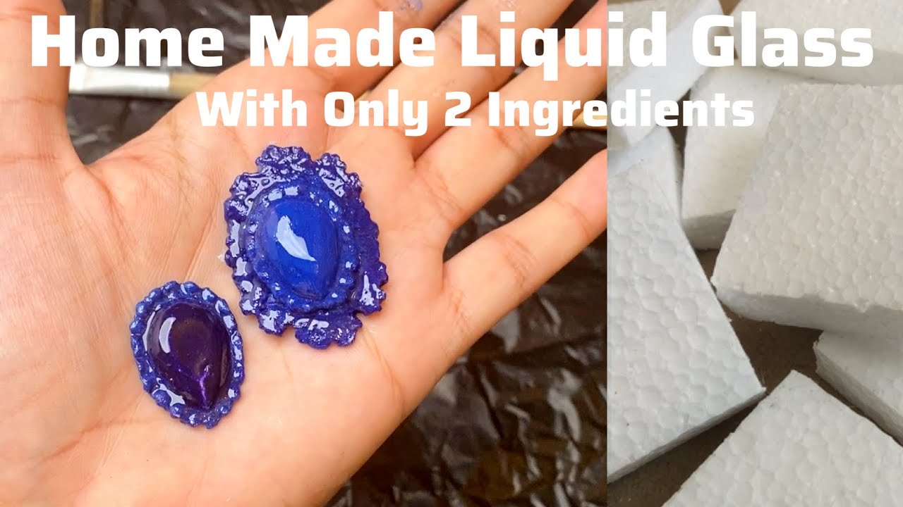 Home Made Glass Liquid With Only Two Ingredients #diy #craftideas - YouTube