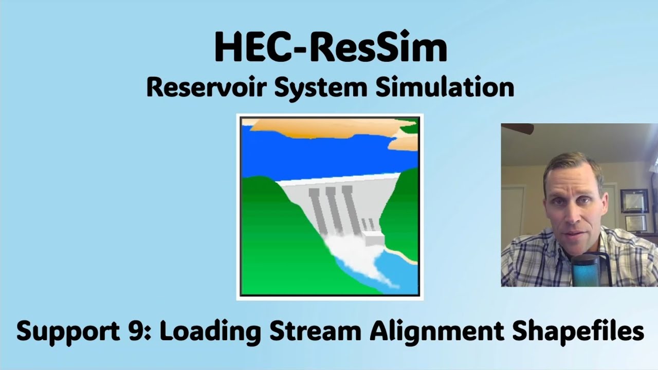 HEC ResSim Support 9 - Loading Stream Alignment Shapefiles - YouTube