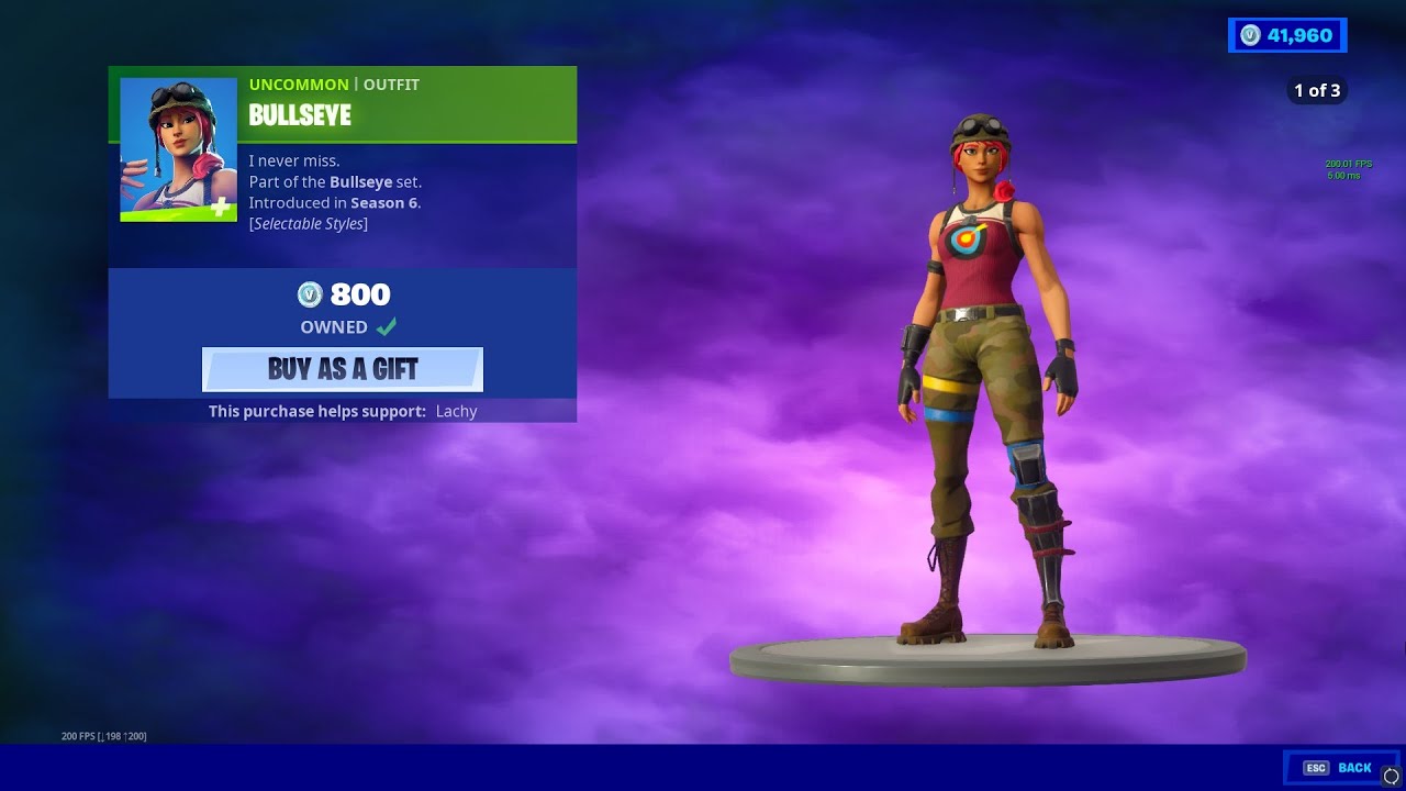 fortnite bullseye skin review ( should you buy it) - YouTube